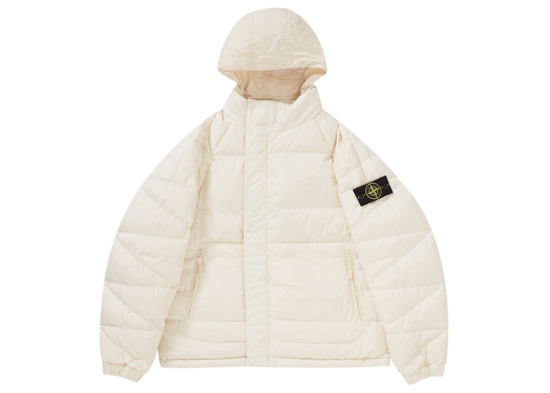 Supreme Stone Island Reversible Down Puffer Jacket White Men's - FW23 - US