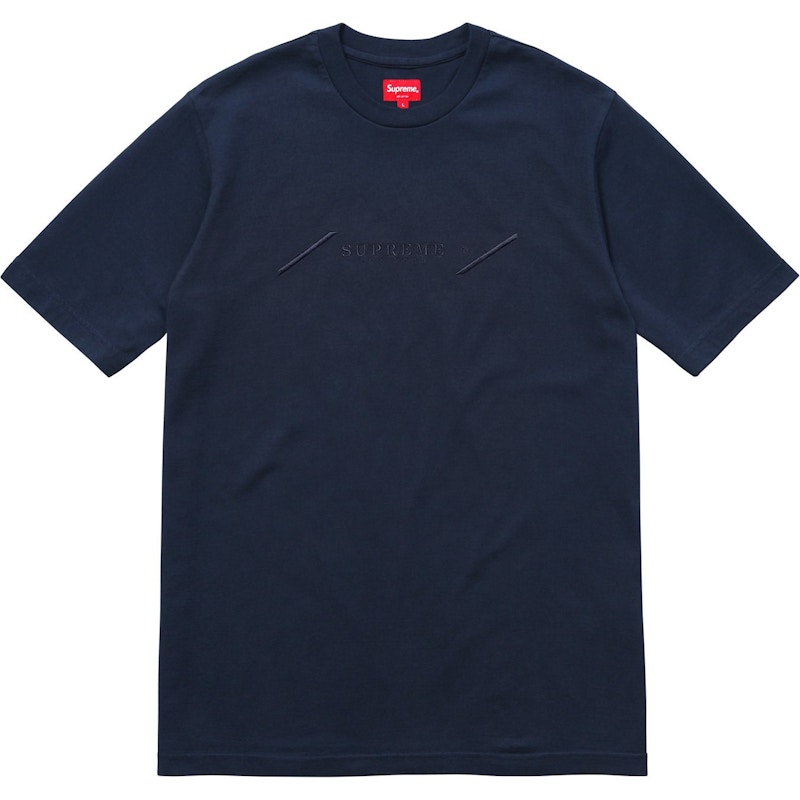 Supreme Tonal Embroidery Top Navy - SS18 - US