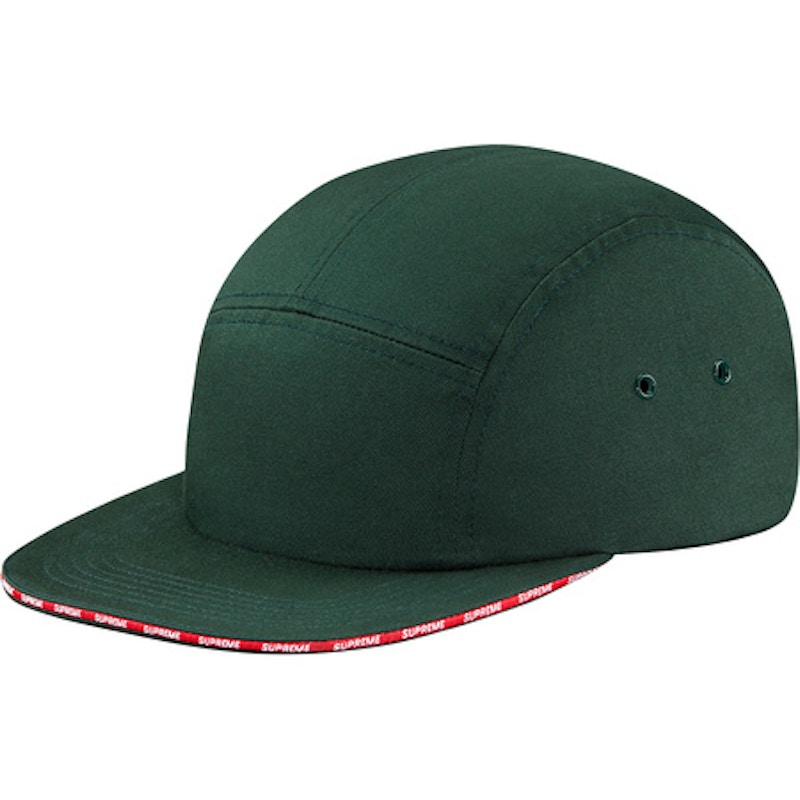 Supreme Visor Tape Camp Cap Pine Green - FW16 - US