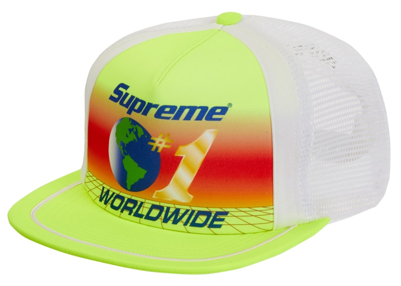 Supreme Worldwide Mesh Back 5-Panel Acid Yellow - SS20 - US