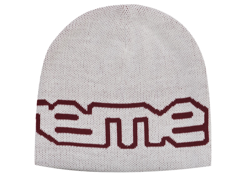 Supreme Wrap Logo Beanie White - FW21 - US