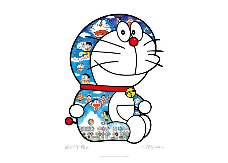 Takashi Murakami Doraemon Sitting Up: Weeping Some, Laughing Some Print ...