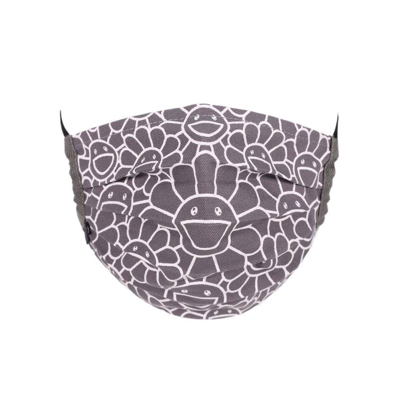 Takashi Murakami Flower Pattern Face Mask Gray/White - SS20 - US