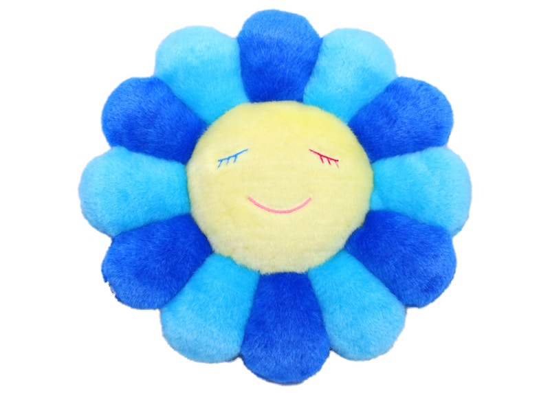 Takashi Murakami Flower Plush 30CM Blue/Turquoise/Yellow - US