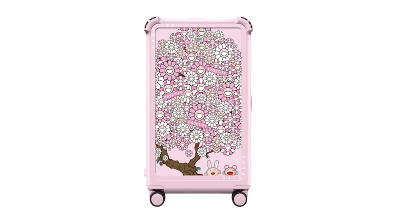 Takashi Murakami x CASETiFY Kaikai And Kiki Hanami 29" Check-In Trunk Suitcase Glossy Primrose ...