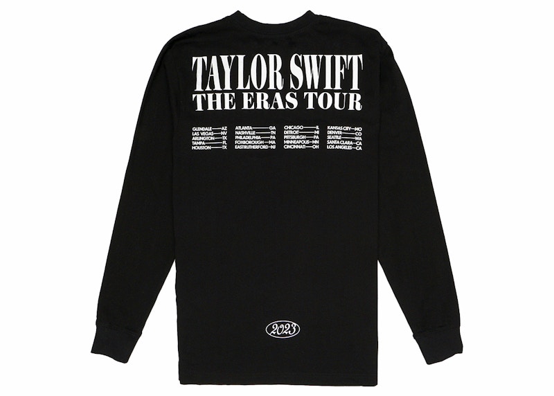 Taylor Swift The Eras Tour Long Sleeve T-Shirt Black - SS23 - GB