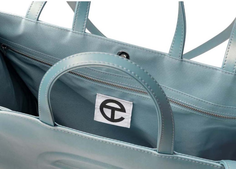 Telfar Large Shopping Bag Blue Ray in Polyurethane/Polyester with ...