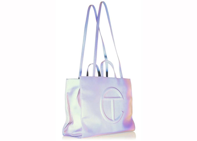 Telfar Large Shopping Bag Flash in Polyurethane/Polyester with Silver ...