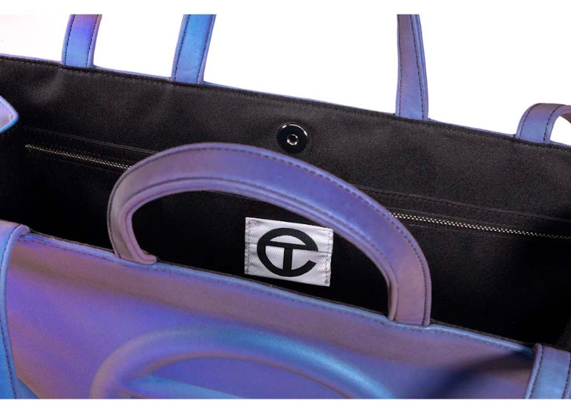 Telfar Large Shopping Bag Flash in Polyurethane/Polyester with Silver ...