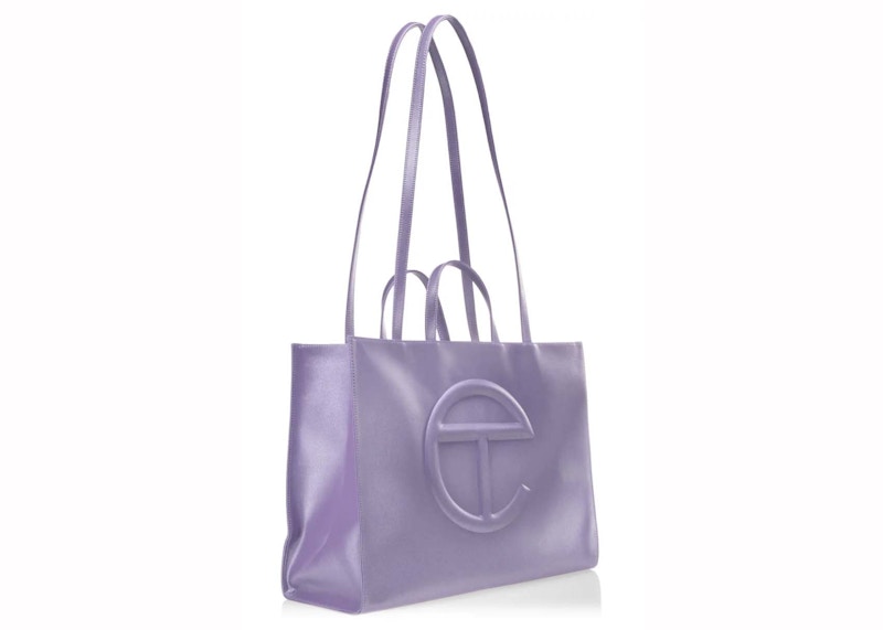 Telfar Large Shopping Bag Kush in Polyurethane/Polyester with Silver ...