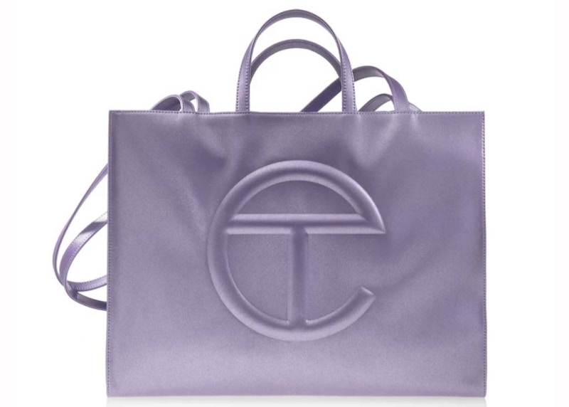 Telfar Large Shopping Bag Kush in Polyurethane/Polyester with Silver ...