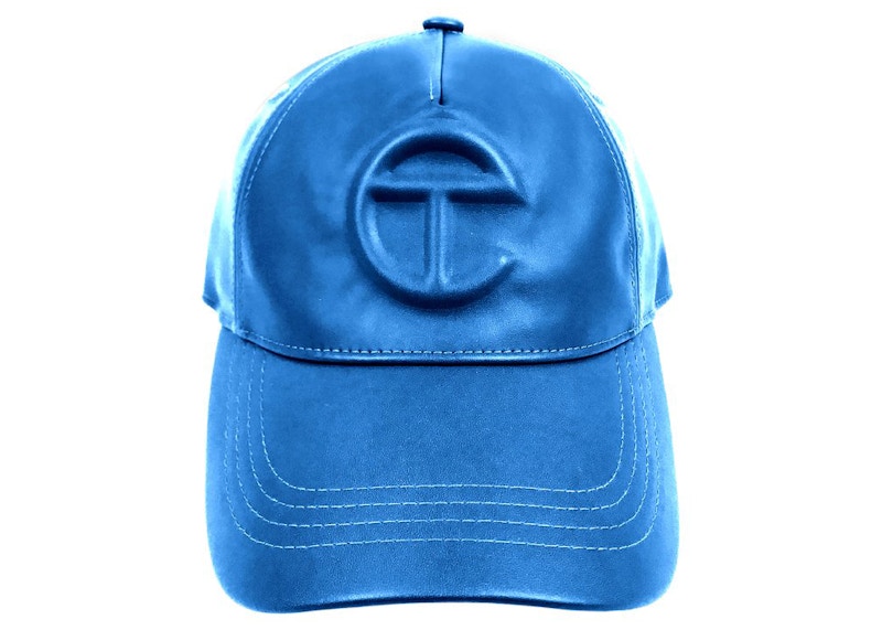Telfar Logo Embossed Hat Cobalt in Faux Leather - US