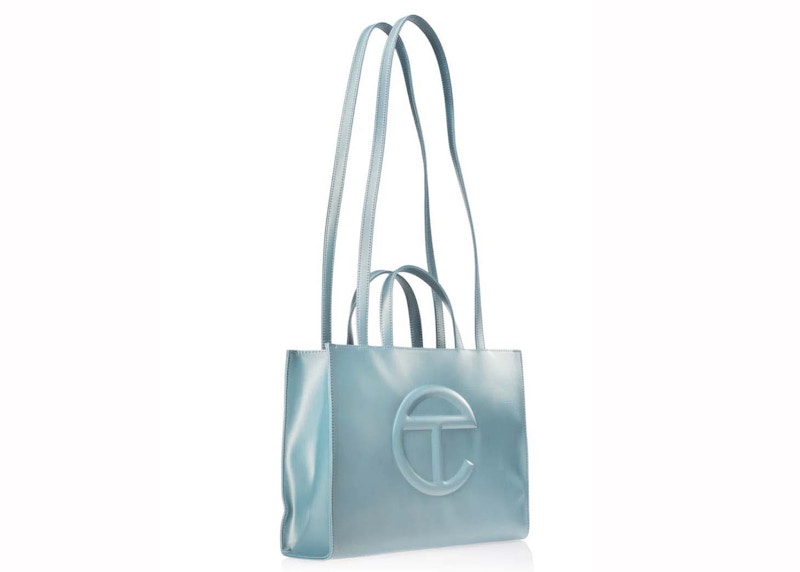 Telfar Medium Shopping Bag Blue Ray in Polyurethane/Polyester with ...