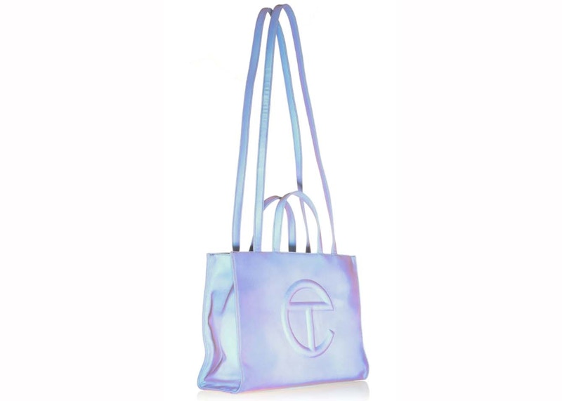 Telfar Medium Shopping Bag Flash in Polyurethane/Polyester with Silver ...