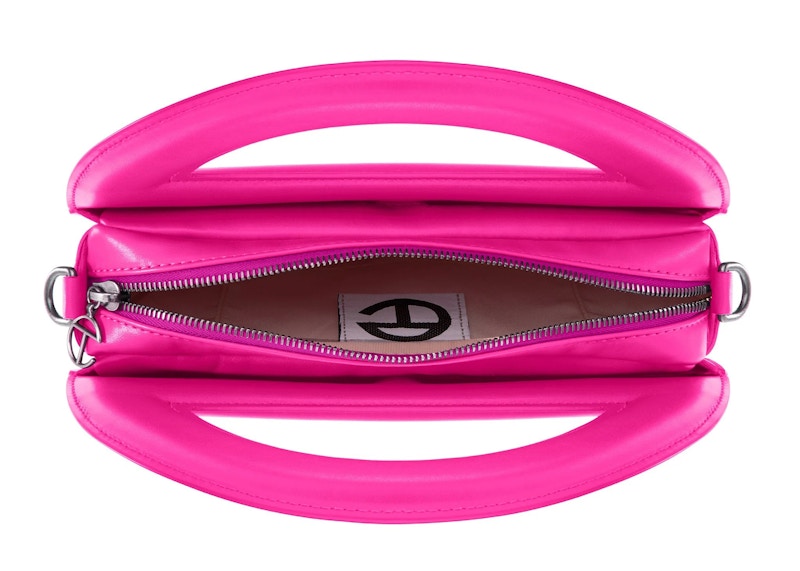 Telfar Round Telfar Circle Bag Azalea in Vegan Leather with Silver-tone ...