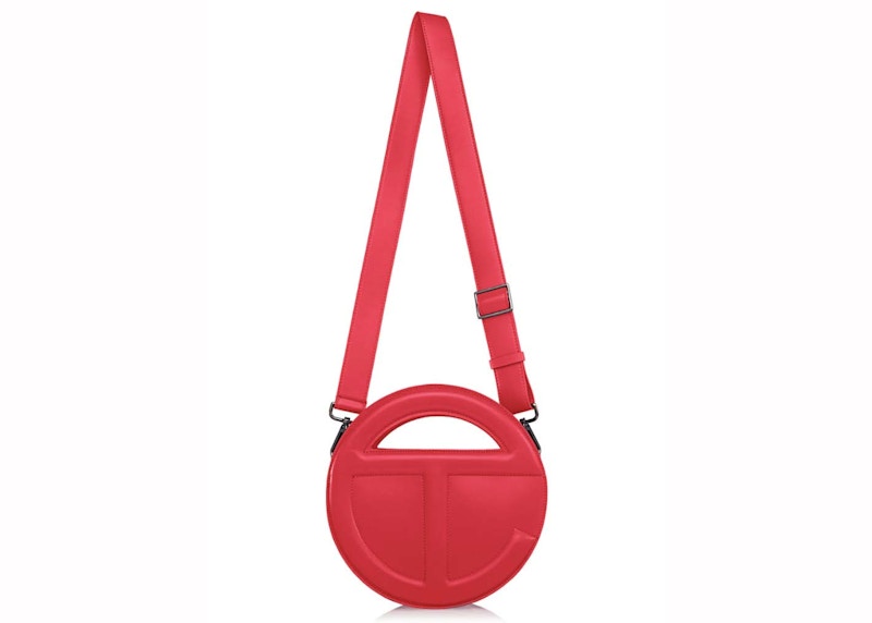 Telfar Round Telfar Circle Bag Red in Polyurethane/Polyester with ...