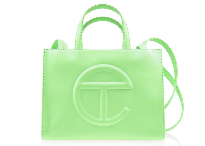 Telfar SHMedium Shopping Bag Double Mint in Polyurethane/Polyester with ...