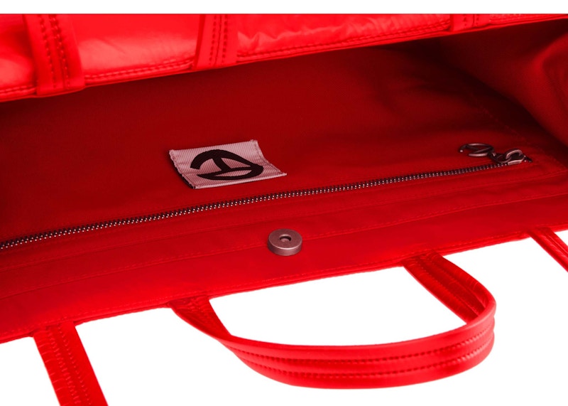 Telfar Large Puff Shopper Red in Nylon with Silver-tone - US