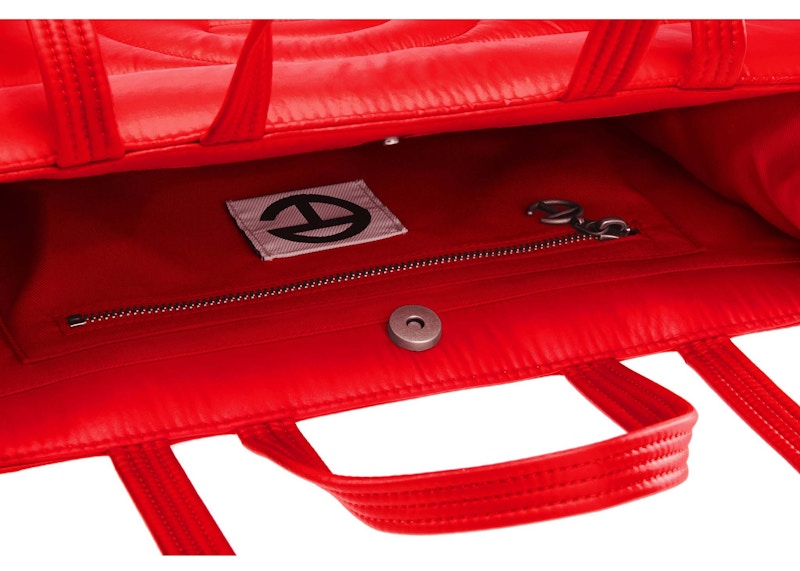 Telfar Medium Puff Shopper Red in Nylon with Silver-tone - US