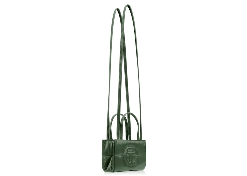 Telfar Small Puff Shopper Green in Nylon with Silver-tone - US