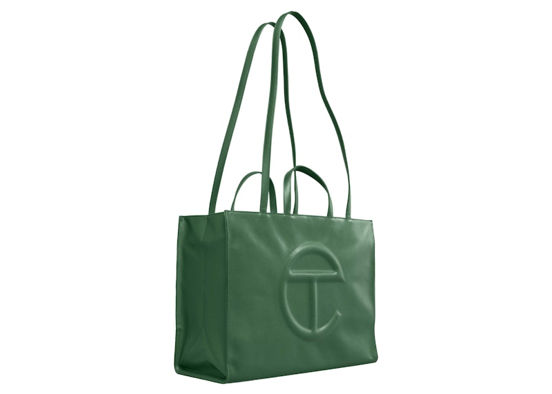 Telfar Shopping Bag Large Leaf in Faux Leather - US