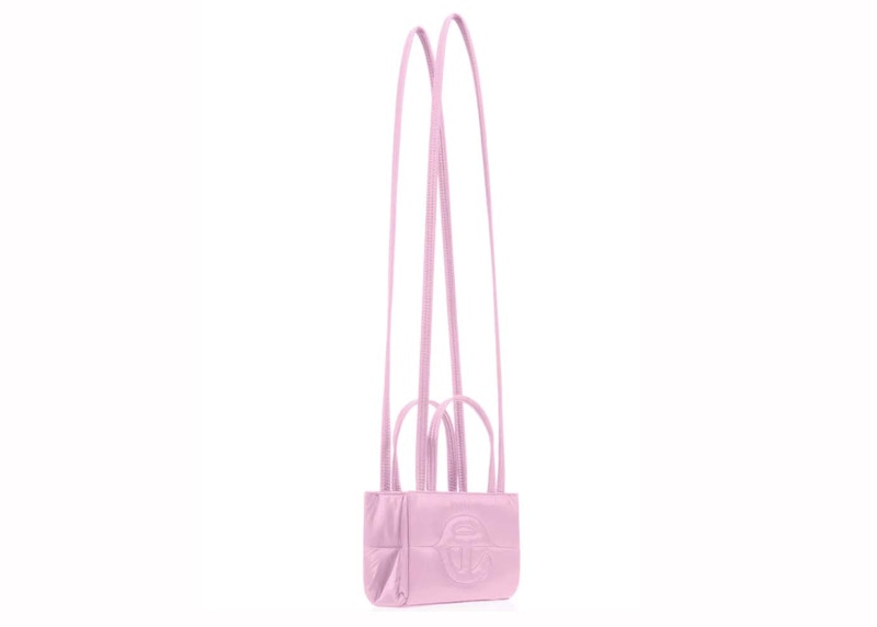 Telfar Small Puff Shopper Bubblegum in Nylon with Silver-tone - US
