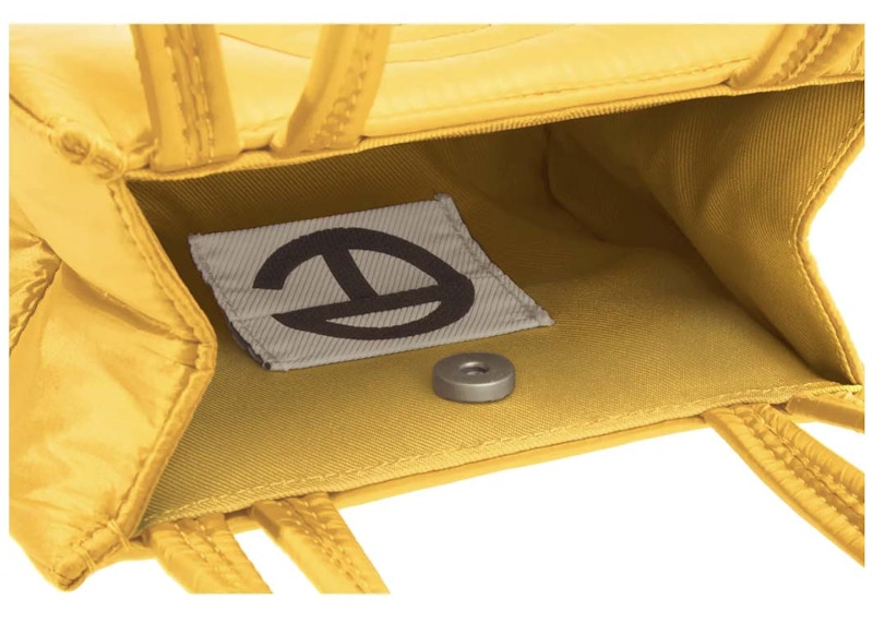 Telfar Small Puff Shopping Bag Yellow in Cotton with Silver-tone - US