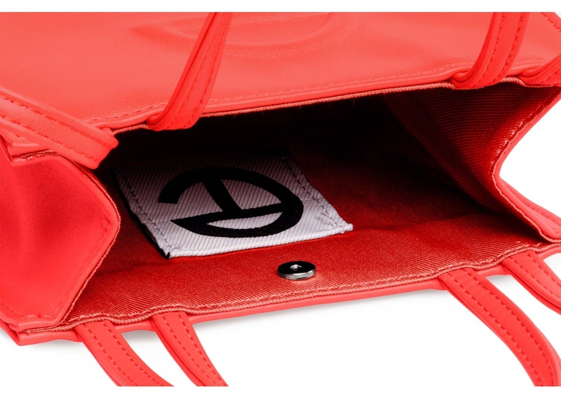 Telfar Small Shopping Bag Hazard in Vegan Leather with Silver-tone - US