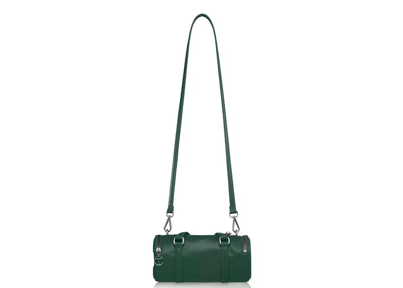 Telfar Small Duffle Dark Olive in Polyurethane/Polyester with Silver ...