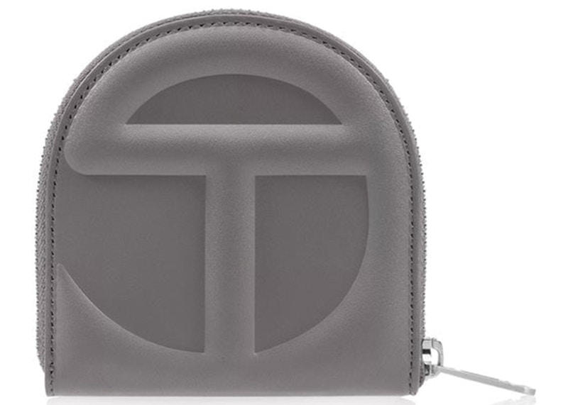 Telfar Wallet Grey in Leather with Silver-tone - US