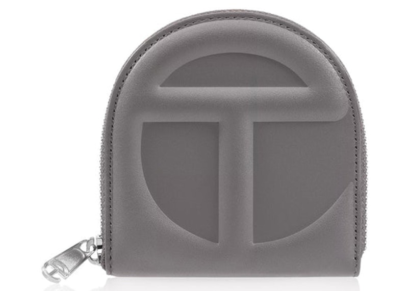 Telfar Wallet Grey in Leather with Silver-tone - US