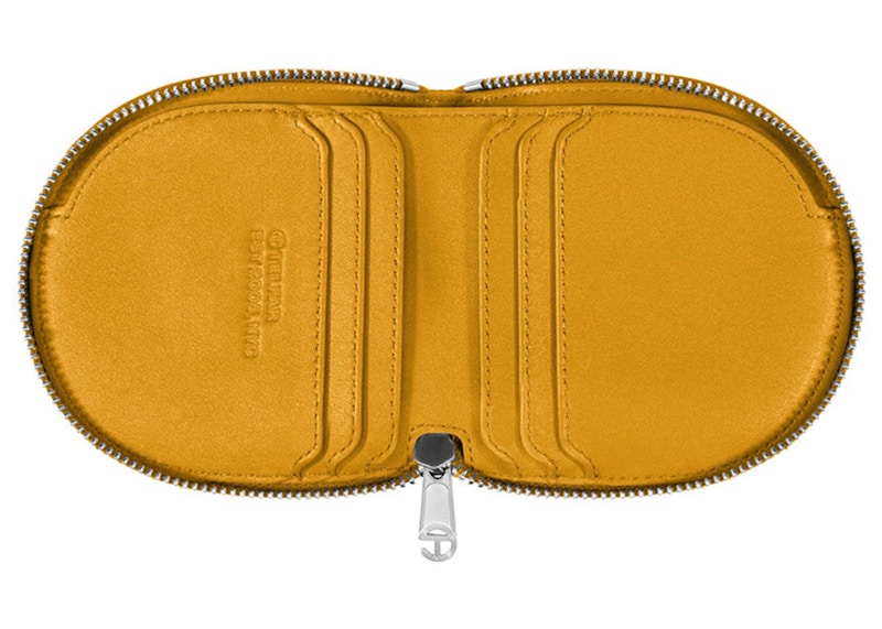 Telfar Wallet Mustard in Leather with Silver-tone - US