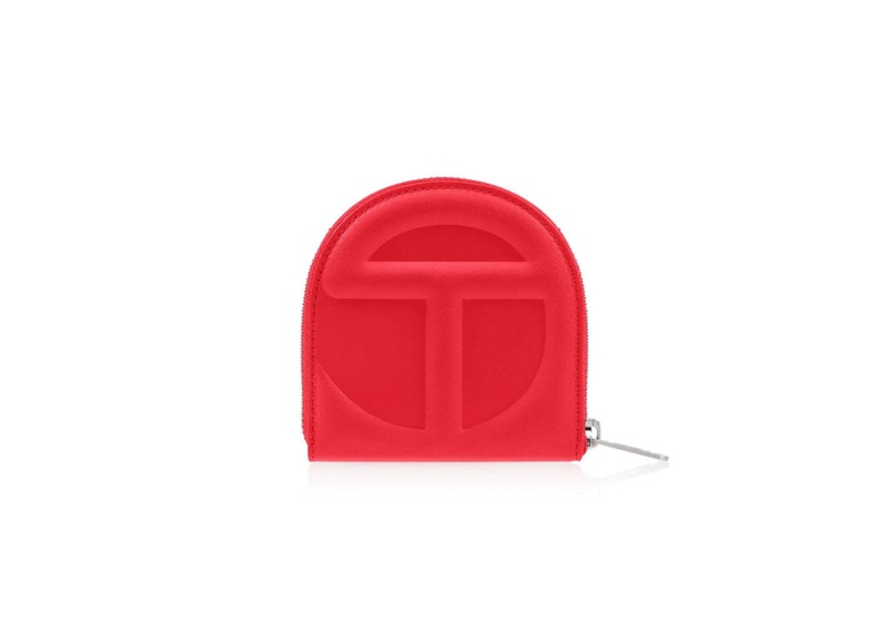 Telfar Wallet Red in Leather with Silver-tone - US