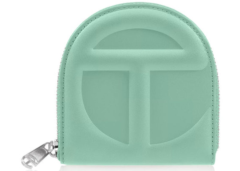 Telfar Wallet Sage in Leather with Silver-tone - US