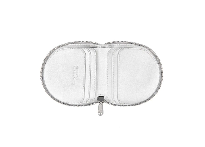Telfar Wallet Silver in Leather with Silver-tone - US