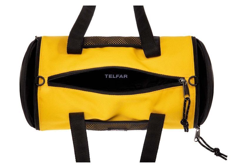 Telfar x Eastpak Medium Duffle Yellow in Polyester with Silver-tone - US