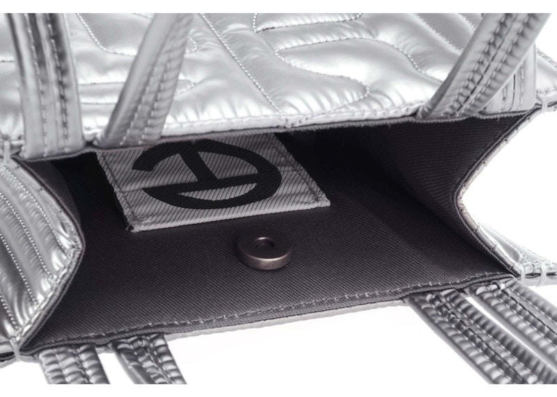 Telfar x Moose Knuckles Quilted Small Shopper Silver in Nylon with ...