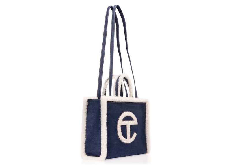 Telfar x UGG Medium Shopping Bag Denim in Cotton with Silver-tone - US