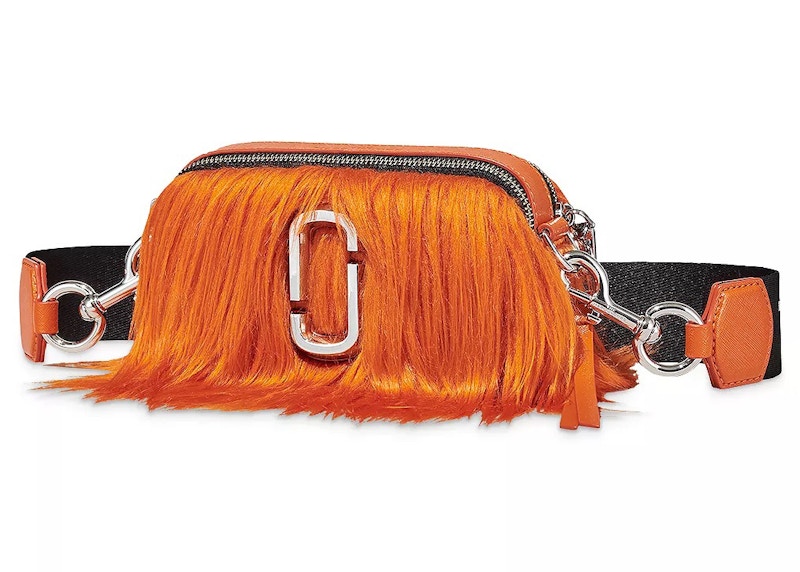 Marc Jacobs Snapshot Creature Camera Bag Faux Fur Bonfire Orange in ...