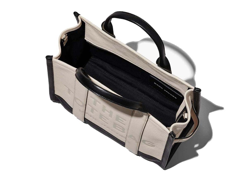 Marc Jacobs The Colorblock Medium Tote Bag Ivory Multi in Leather with ...