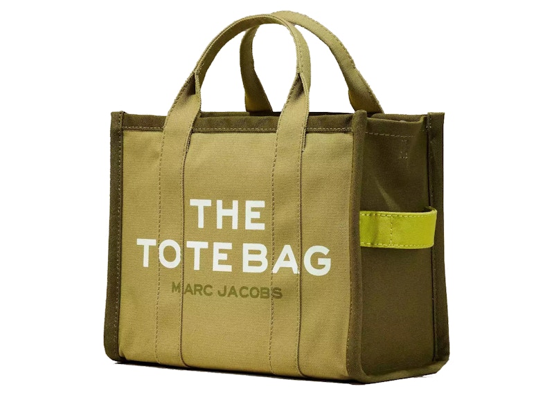Marc Jacobs The Colorblock Tote Bag Medium Slate Green/Multi in Cotton ...
