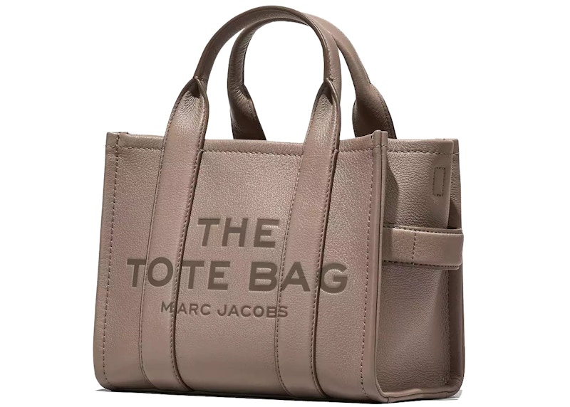Marc Jacobs The Leather Tote Bag Medium Cement in Grain Leather with ...