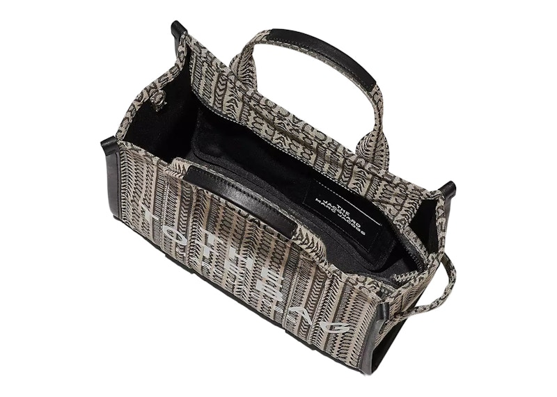 Marc Jacobs The Monogram Medium Tote Bag Brown in Cotton/Polyester with ...