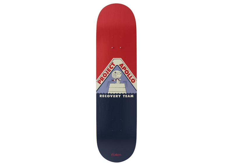 The Skateroom Peanuts - Apollo Recovery Skateboard Deck Red/Navy Blue - US