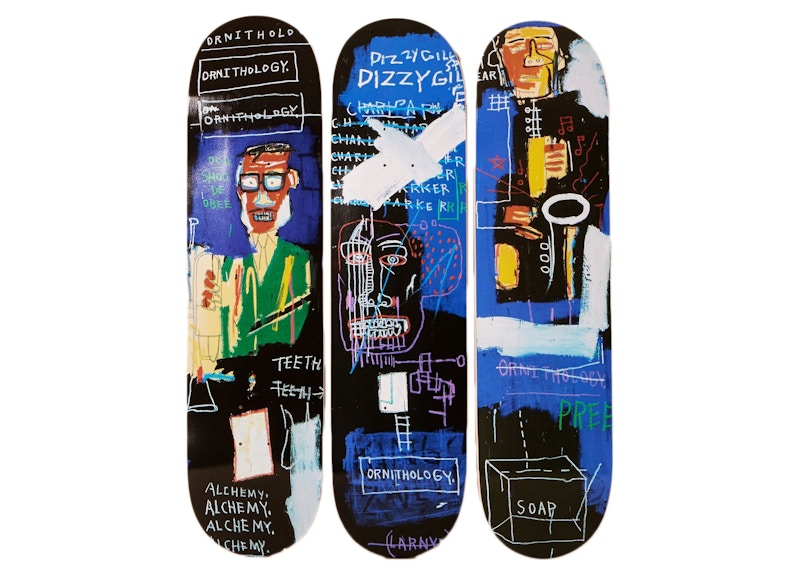 The Skateroom x Jean-Michel Basquiat Horn Players 1983 Skateboard Deck ...