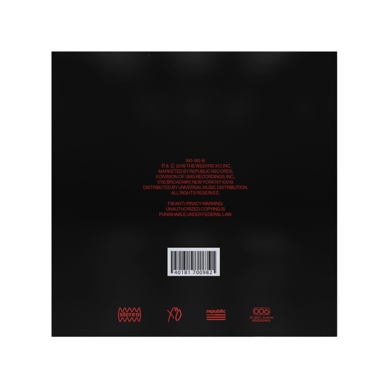 The Weeknd After Hours Album Collector 002 Vinyl - US