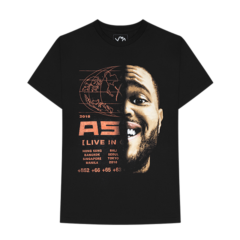 The Weeknd Asia Tour Tee Black - 2018
