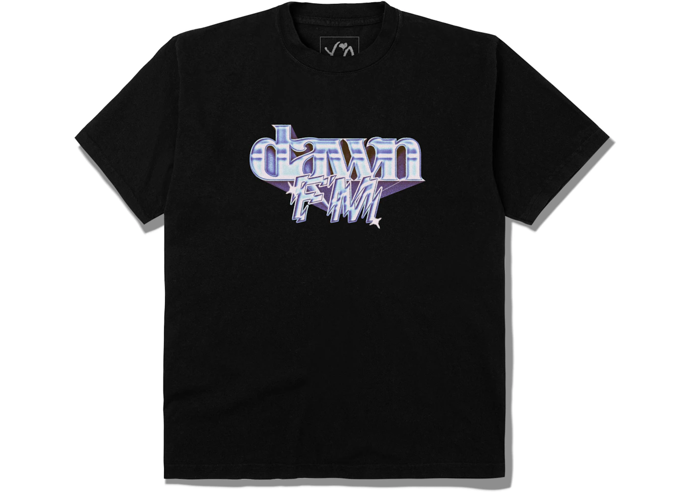 The Weeknd Dawn Fm Chrome Title T Shirt Black Mens Ss22 Us