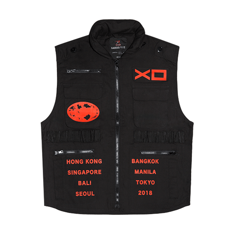 The Weeknd XO Asia Tour Ranger Vest Black Men's - 2018 - US
