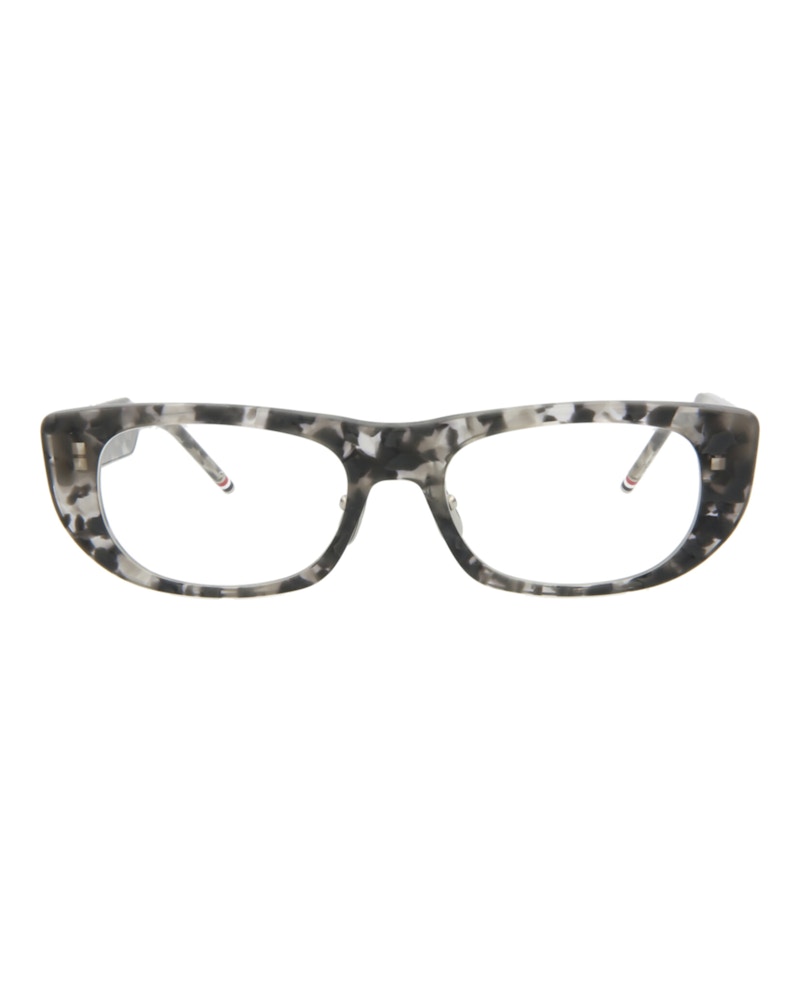 Thom Browne Round-Frame Acetate Optical Frames Grey Tortoise (TBX417-53-04) in Acetate/Metal - US